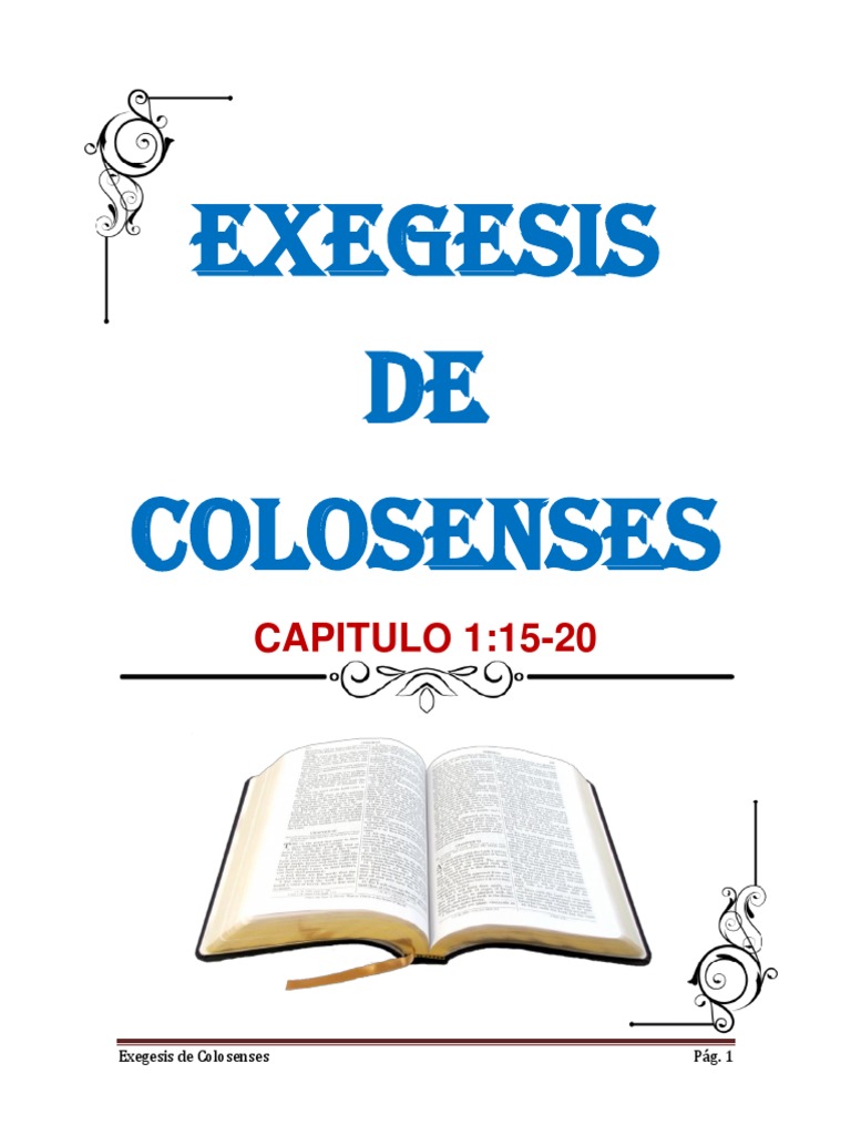 Colosenses 1 20 | PDF | Crucifixión | Jesús