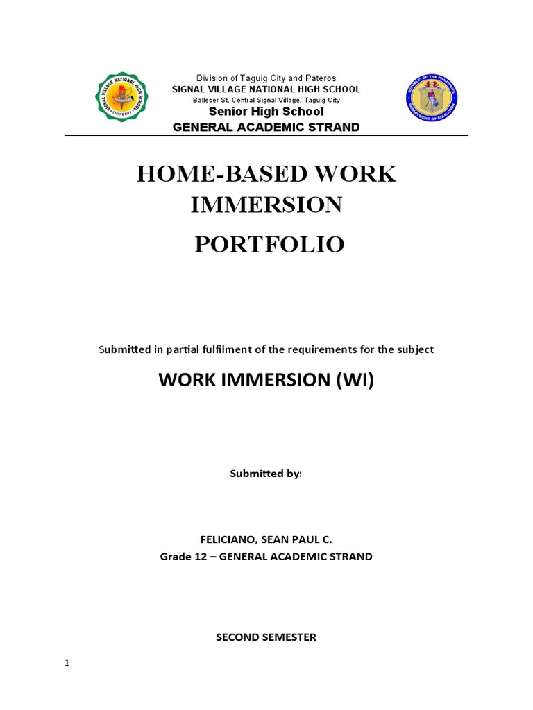 12 Gas Work Immersion Feliciano | PDF | Job Interview | Résumé