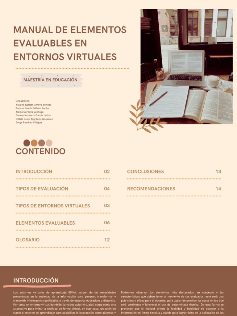 Manual de Elementos Evaluables en Entornos Virtuales | PDF | Evaluación ... Manual de Elementos Evaluables en Entornos Virtuales | PDF | Evaluación ...
