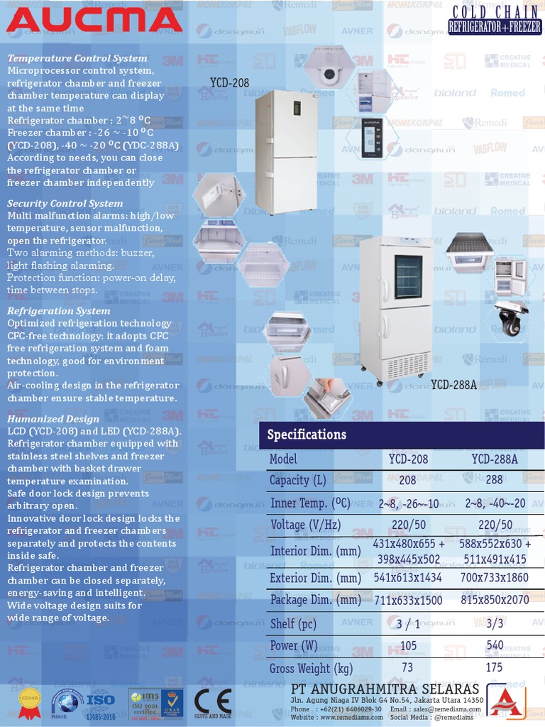 AUCMA Refrigerator Product Information | PDF | Refrigerator | Building ...