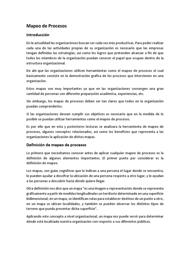 Mapeo de Procesos | PDF | Función (Matemáticas)