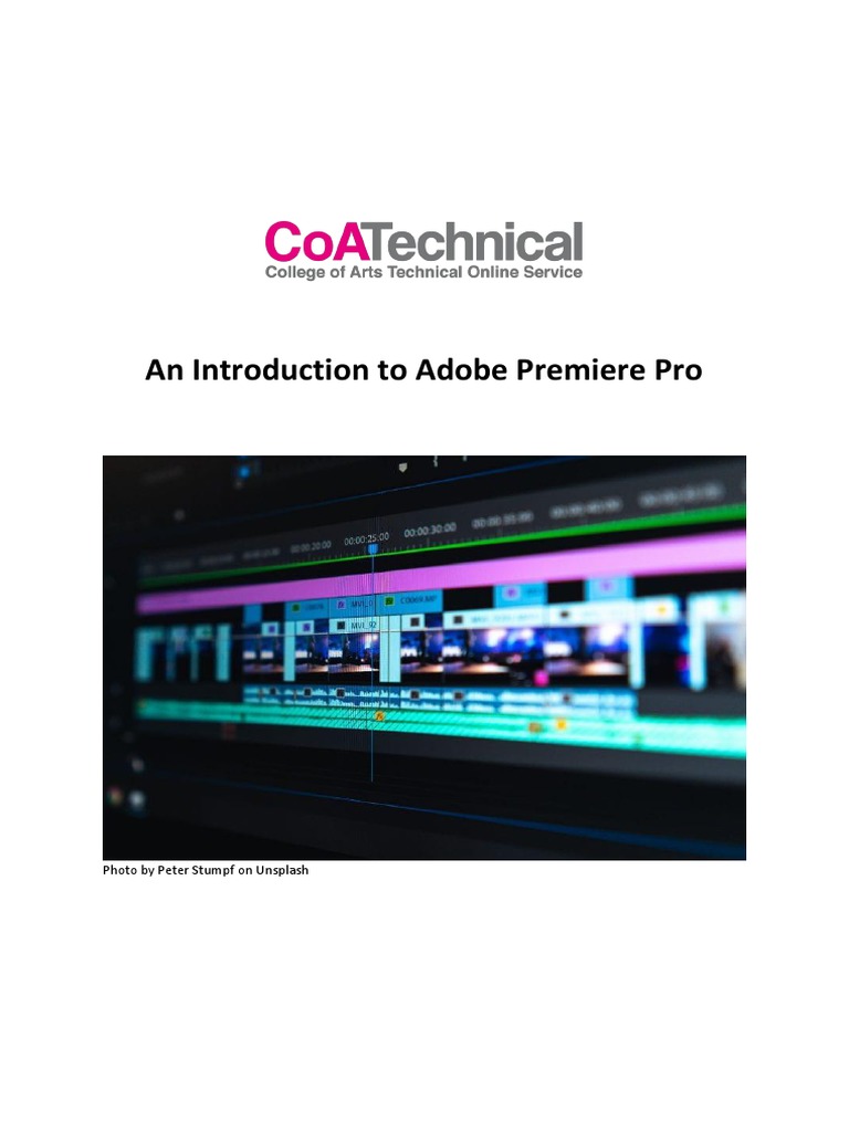An Introduction To Adobe Premiere Pro | PDF | Computer File | Window ...