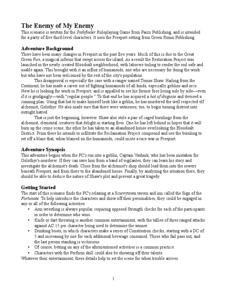 The Enemy of My Enemy | PDF