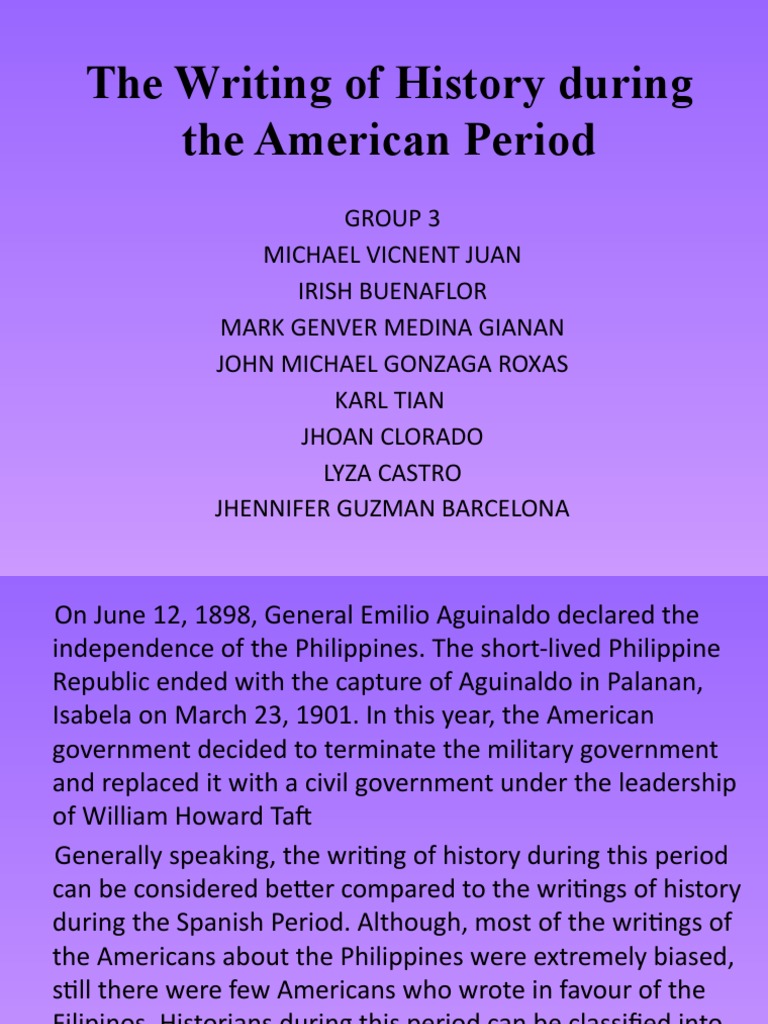 The Writing of History During The American Period | PDF | Philippines