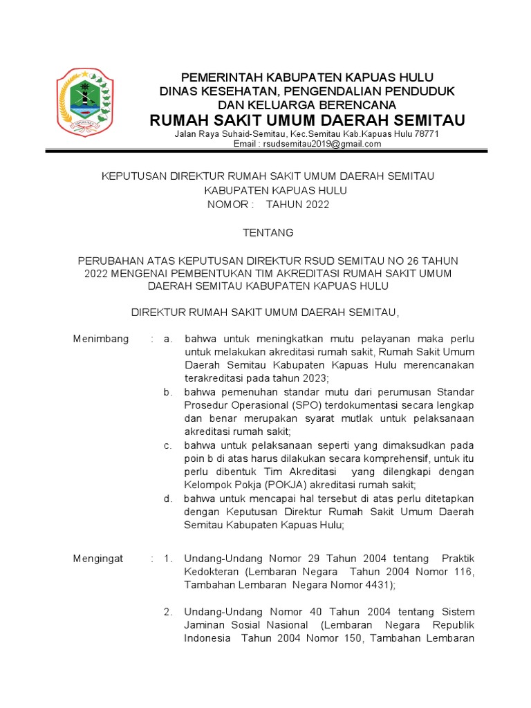 SK Pokja Sesuai Starkes | PDF