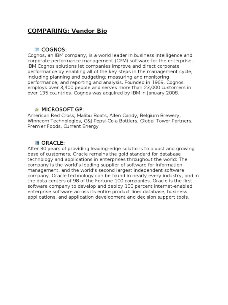 BI Tools Comparison | PDF | Business Intelligence | Oracle Database