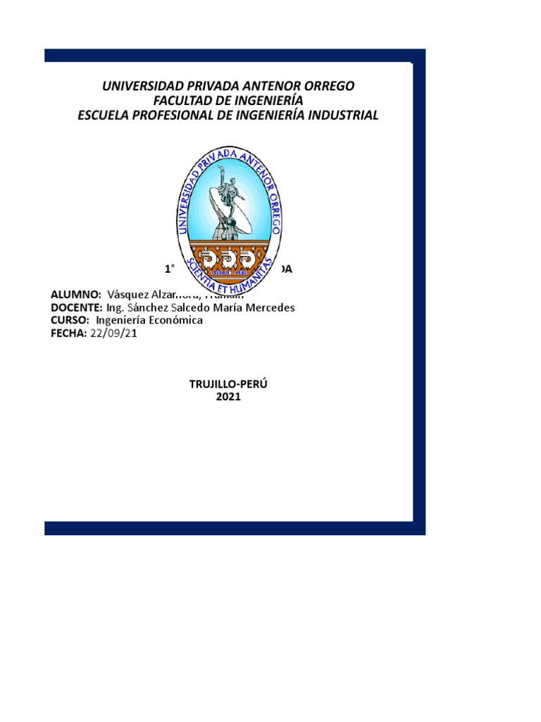 Pc1 Ingeco Vásquez Alzamora Franklin | PDF | Economias