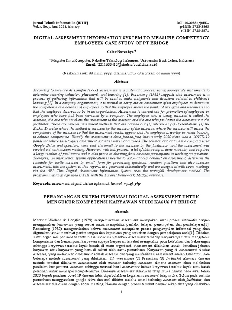 Jurnal 2211600412 GelarNurcahya | PDF | Information Technology Management | Software Engineering