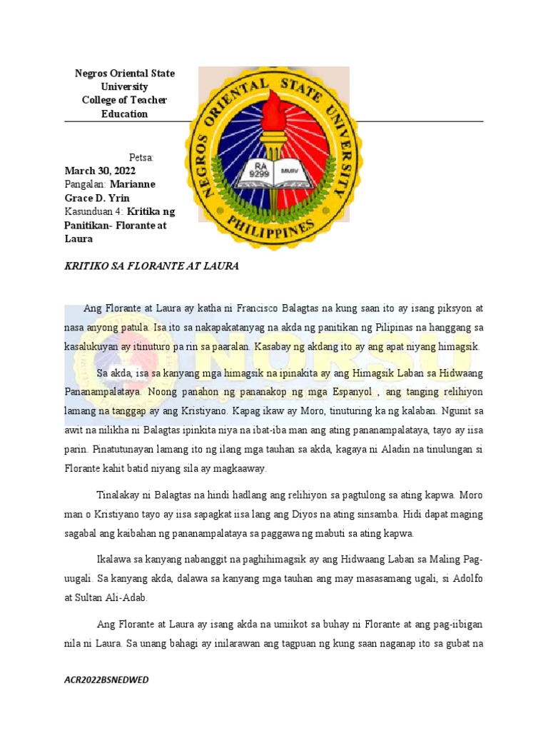 Yrin - Beed 18 Kasunduan #4 | PDF