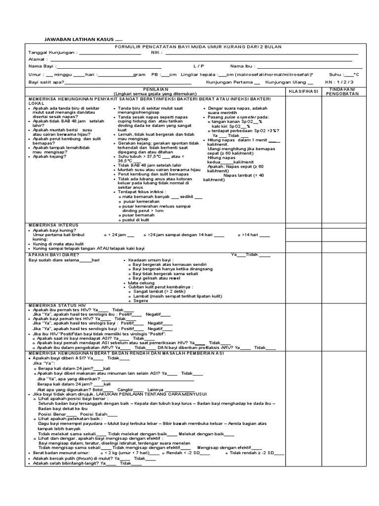 Form Pencatatan MTBM Revisi 2022 | PDF