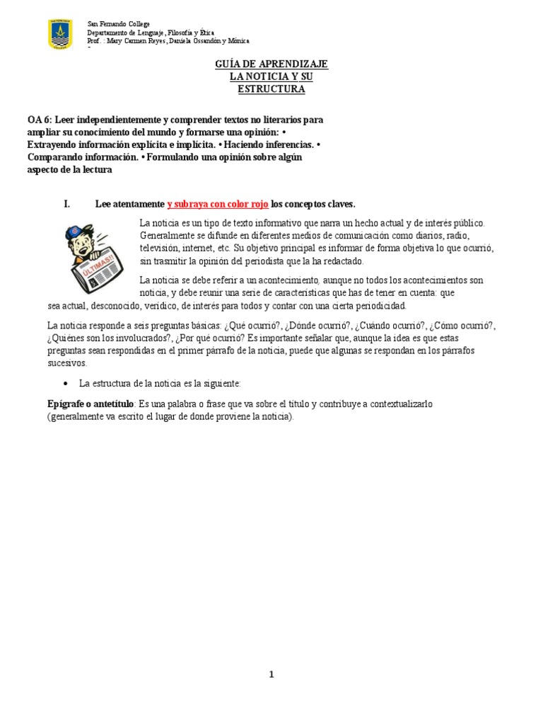 Análisis de Una Noticia | PDF