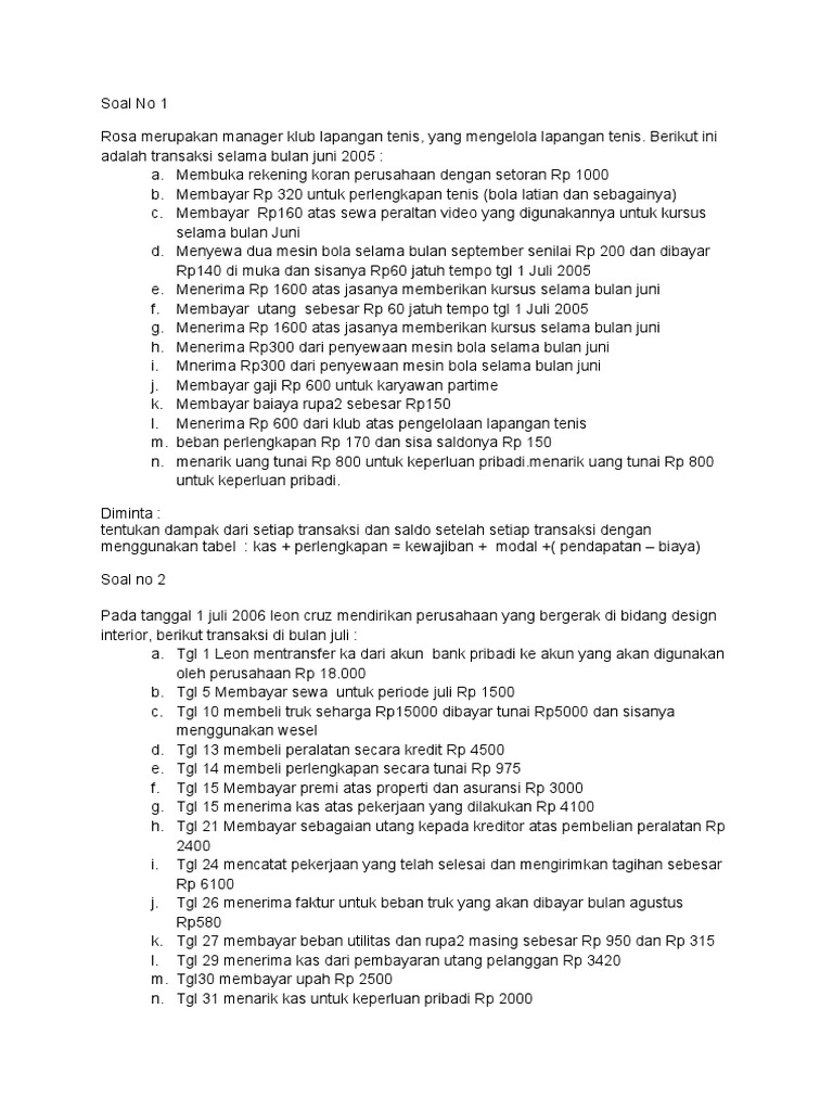 Transaksi Keuangan Klub Dan Perusahaan Pdf