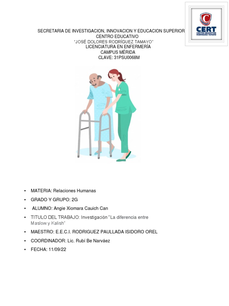 Diferencias entre Maslow y Kalish | PDF | Ciencia y matemáticas