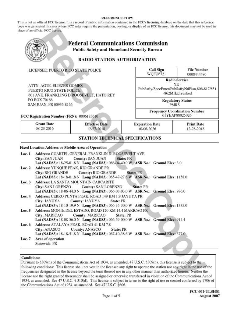 Reference Copy: Federal Communications Commission | PDF | Federal Communications Commission ...