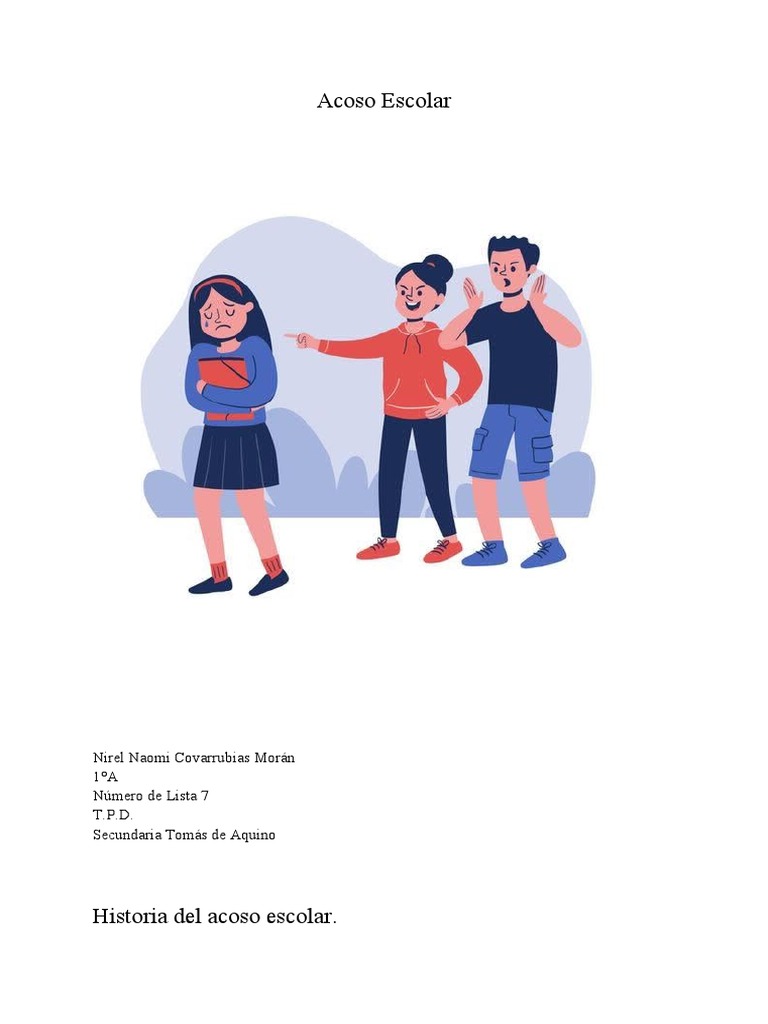 Acoso Escolar | PDF | Trabajo Social | Educación de la primera infancia