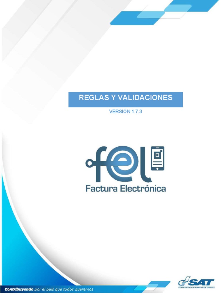 FEL Reglas y Validaciones Versión 1.7.3 | PDF | Factura | Impuesto al ...
