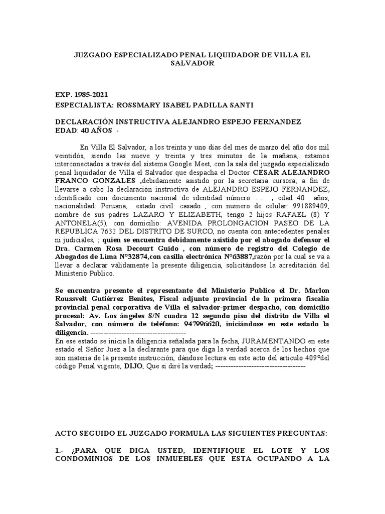 1985-2021 Alejandro Espejo | PDF | Condominio | Agua