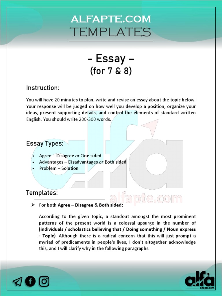 Templates: - Essay | PDF