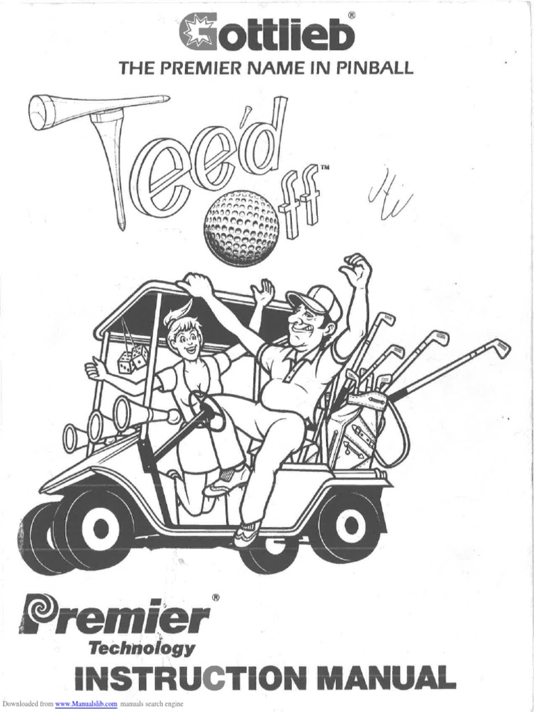 Teed Off Pinball Instruction Manual | PDF | Switch | Cmos