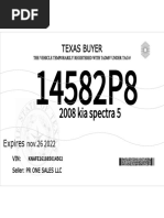 Texas Temporary License Plate Template | PDF | Motor Vehicle | Vehicles