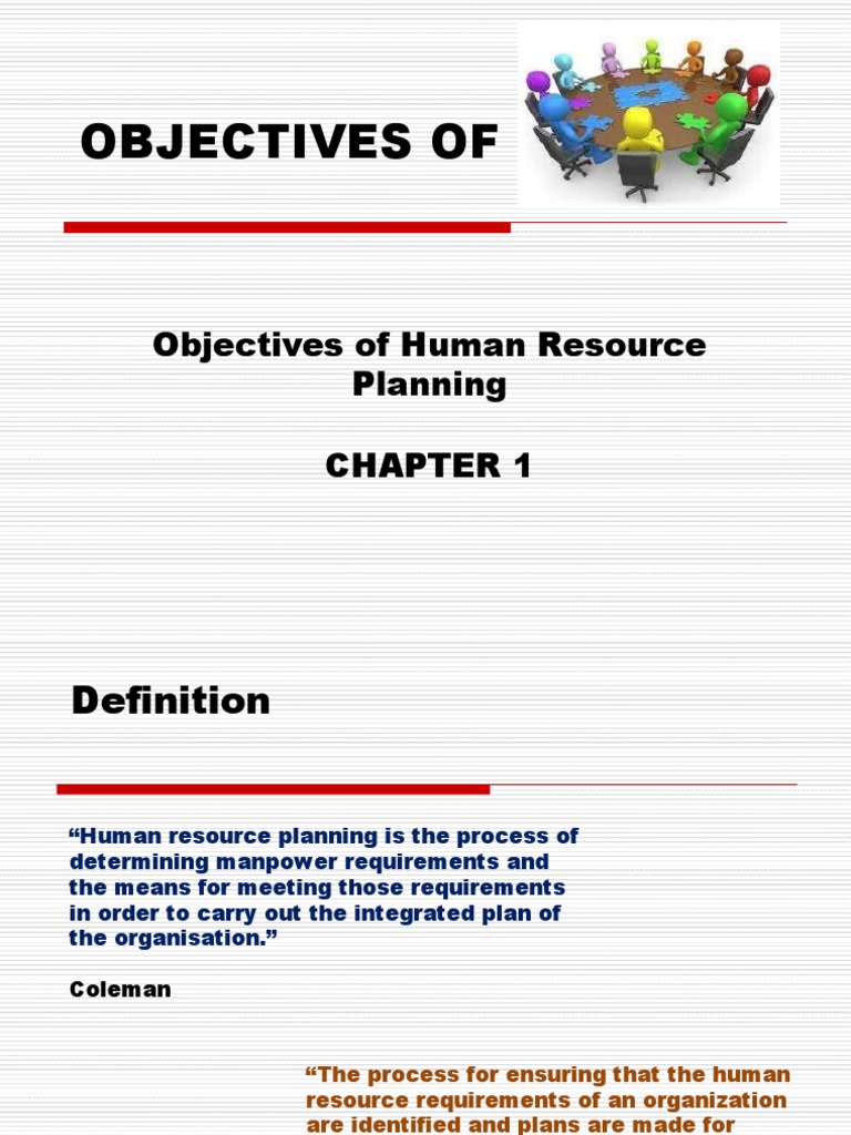 Chapter 1 - Objectives of HR Planning | PDF | Human Resource Management ...
