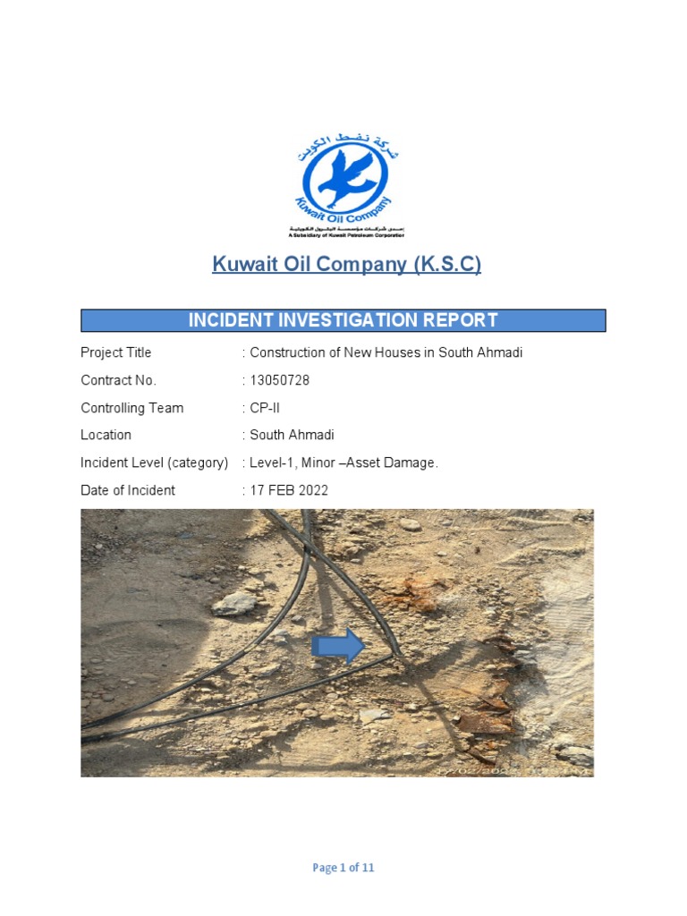 Cable Damage Incident Report | Download Free PDF | Human Resources ...