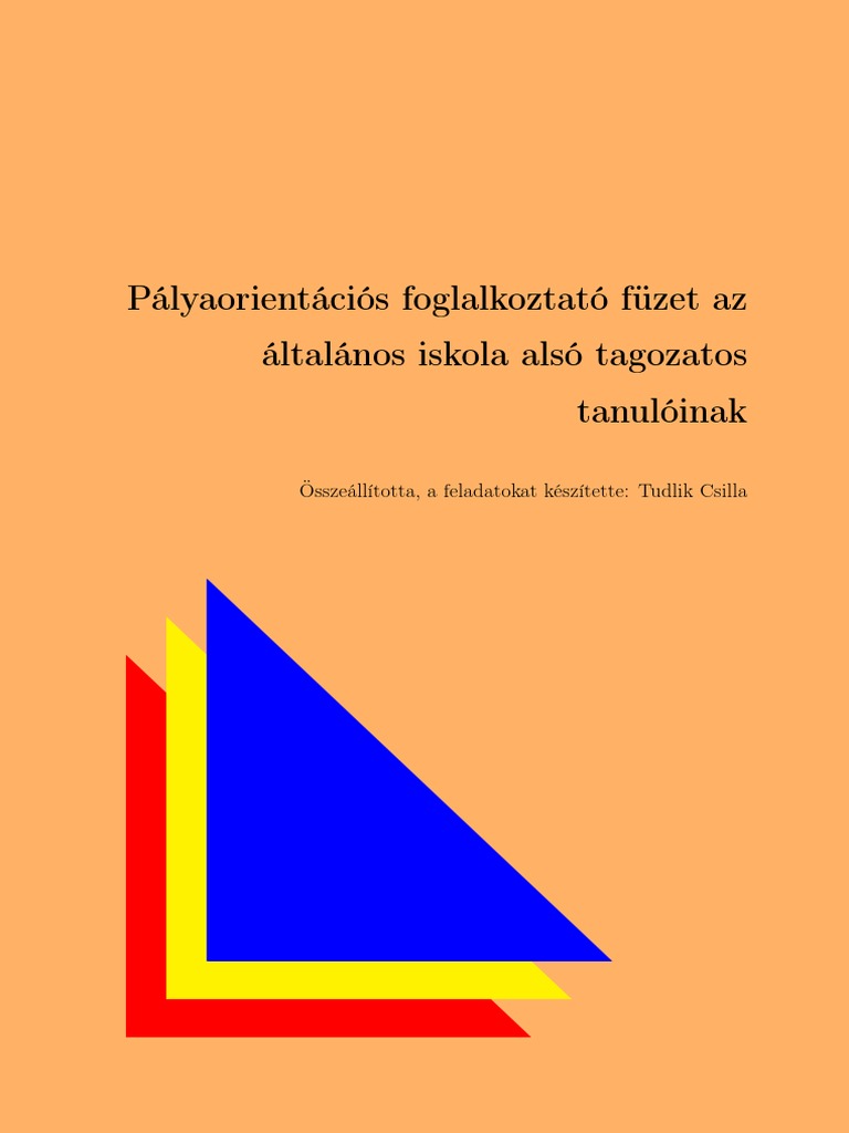 Palyaorientacios Foglalkoztato Fuzet | PDF