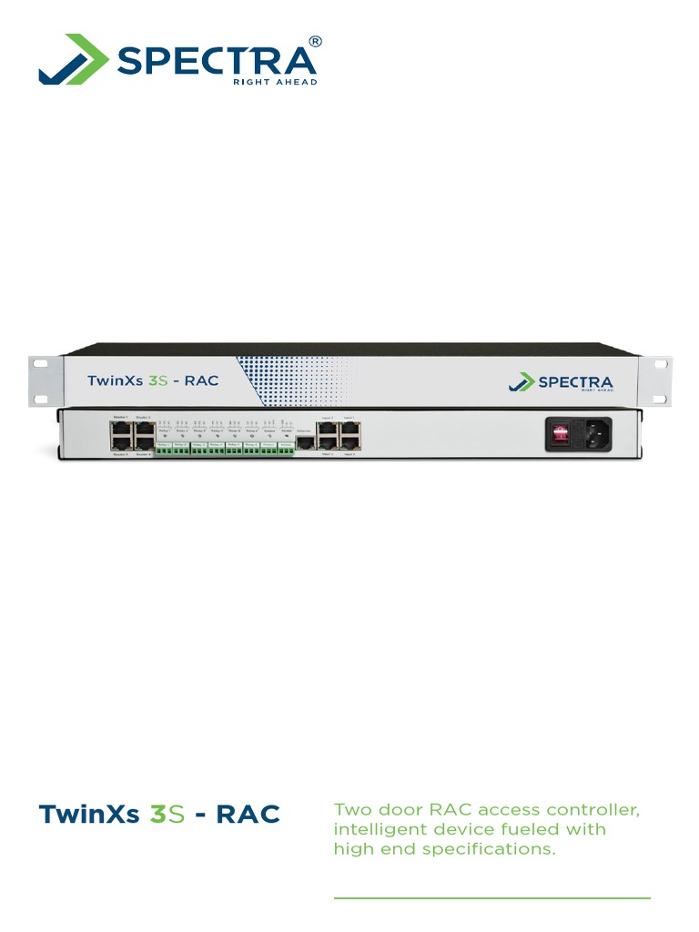 TwinXs 3S - RAC: A Powerful, Sleek and Smart Two Door Access Controller with High-End ...