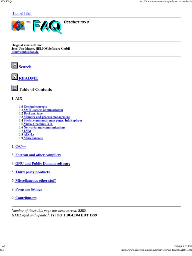 Aix Faq | PDF | File System | Computer File