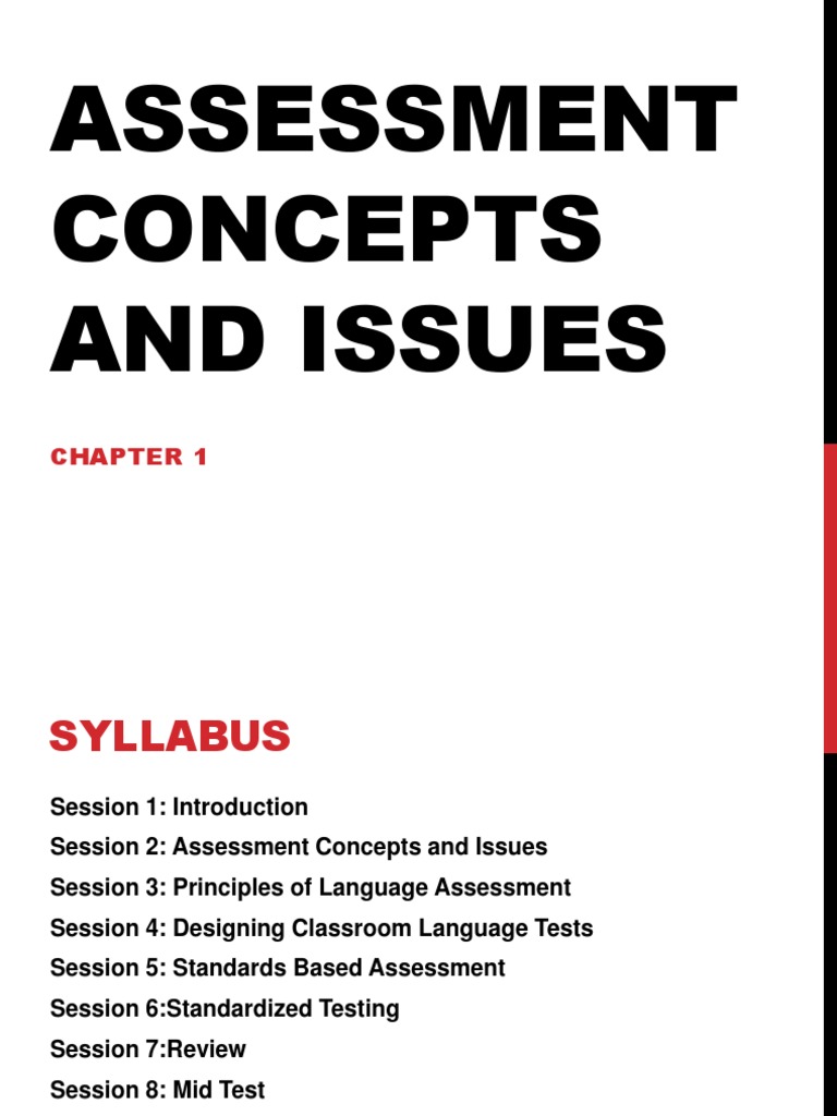 Chapter 1 - Assessment Concepts and Issues | PDF