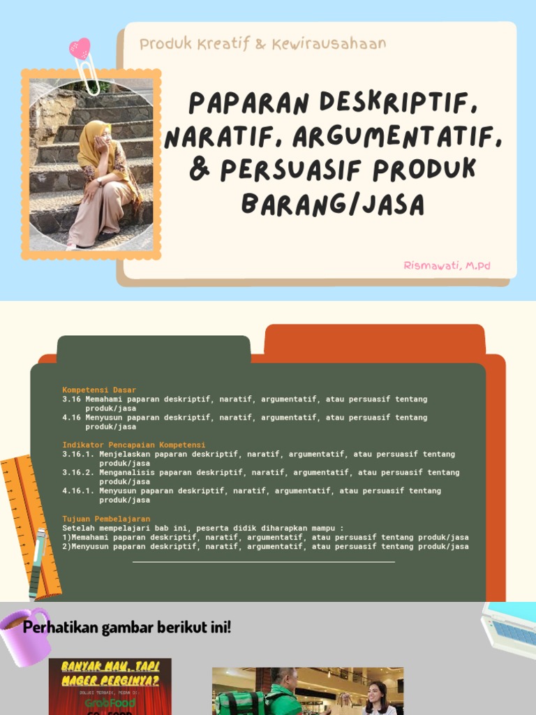 Paparan Deskriptif, Naratif, Argumentatif, Dan Persuasif Produk Barangjasa | PDF