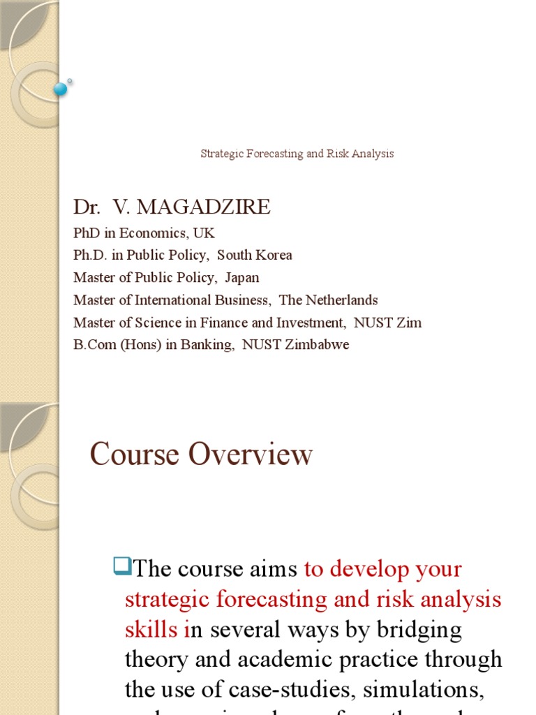 2022 Strategic Forecasting and Risk Analysis - Introduction | PDF ...