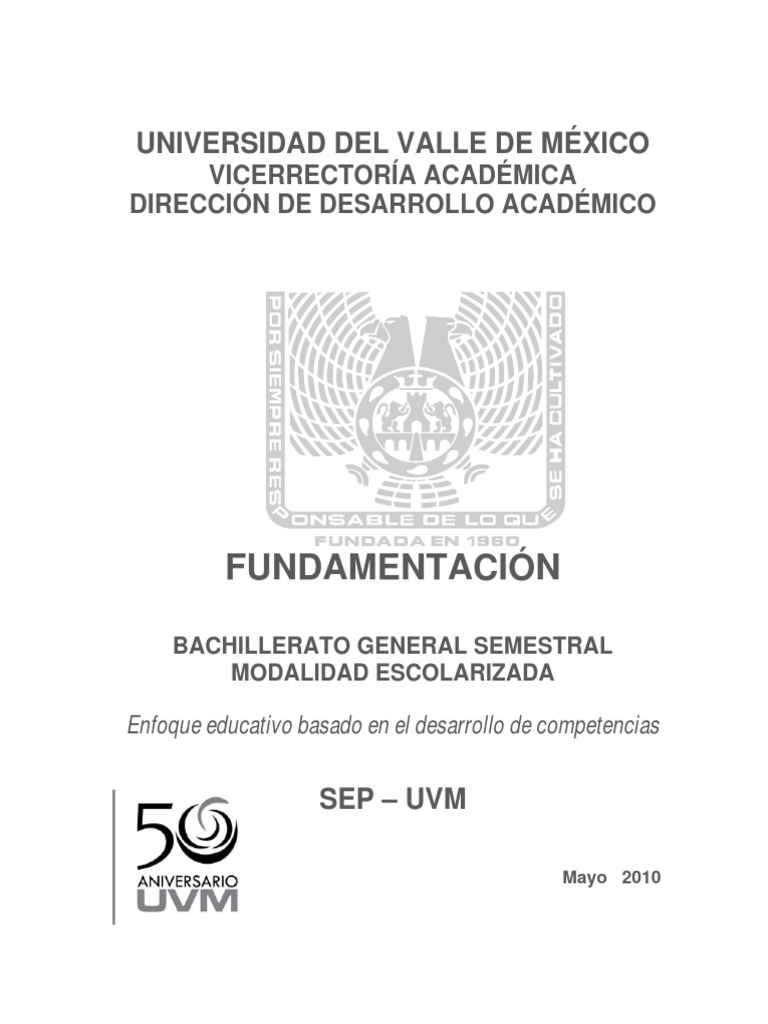 Tarea Bachillerato UVM ARGP | PDF | Plan de estudios | Maestros