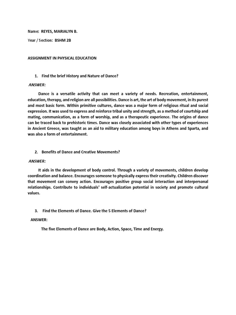 Reyes, Marialyn B. - BSHM 2b (Ass. in Pe) . | PDF | Social Science