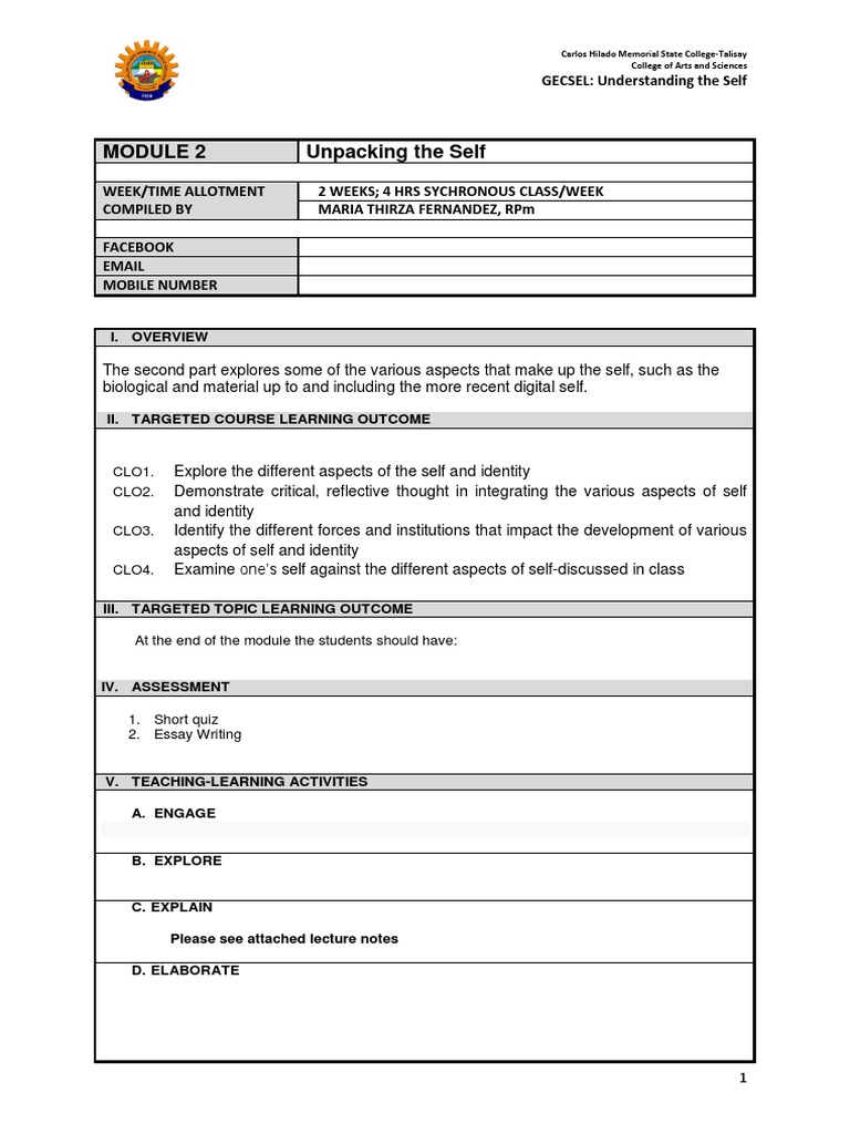 Understanding The Self Pdf Communication Psychology