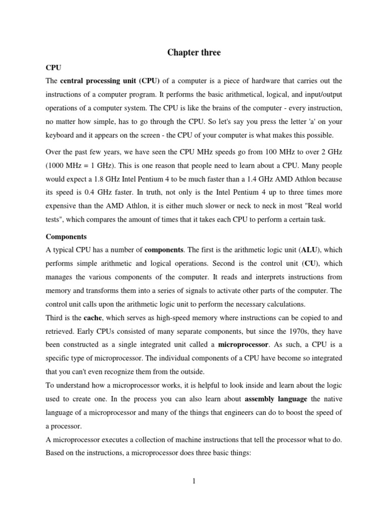 Mentenance Chapter 3 | Download Free PDF | Central Processing Unit | Computer Hardware