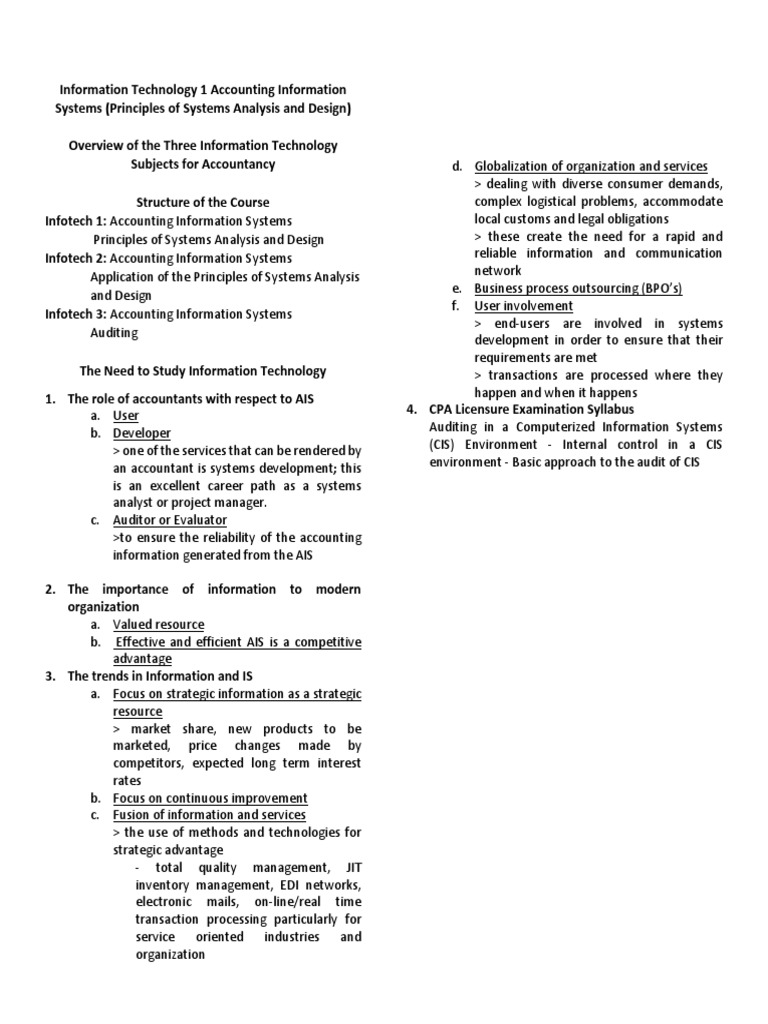 INFOTECH Module 1 | PDF | Databases | System