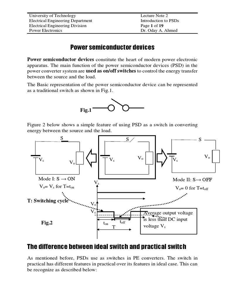 Ideal Switch | PDF | Bipolar Junction Transistor | Diode
