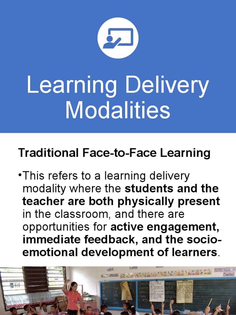 Learning Delivery Modalities | PDF | Career & Growth