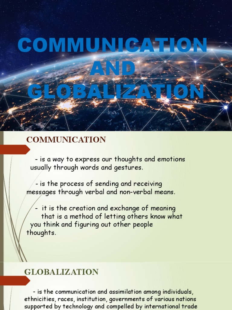 PORPOSIVE COMMUNICATION (Communication and Globalization | PDF ...
