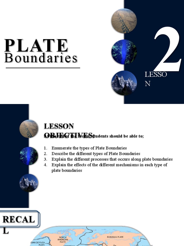 Lesson 2 - Plate Boundaries | PDF | Plate Tectonics | Volcano