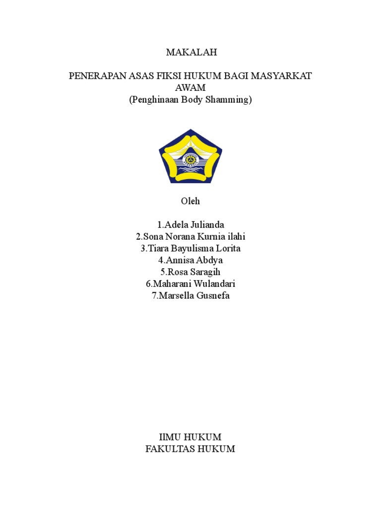 Makalah Kelompok Adel New Kesimpulan | PDF | Hukum