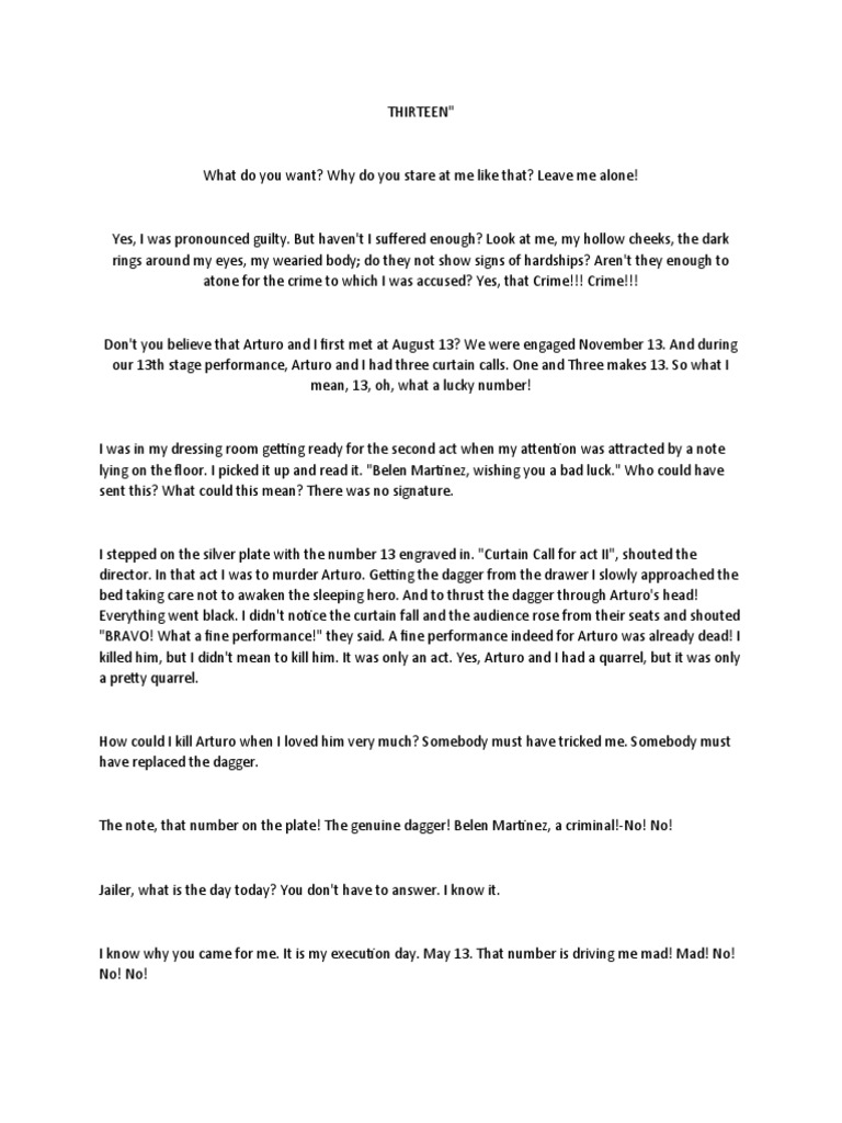 Thirteen Declamation | PDF