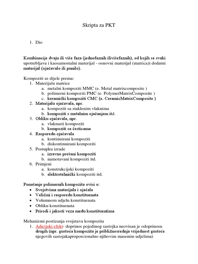 Skripta - PKT | PDF