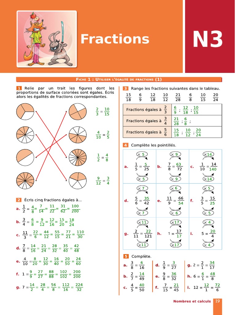 5e Fractions Iparcours e Tape 3 | PDF