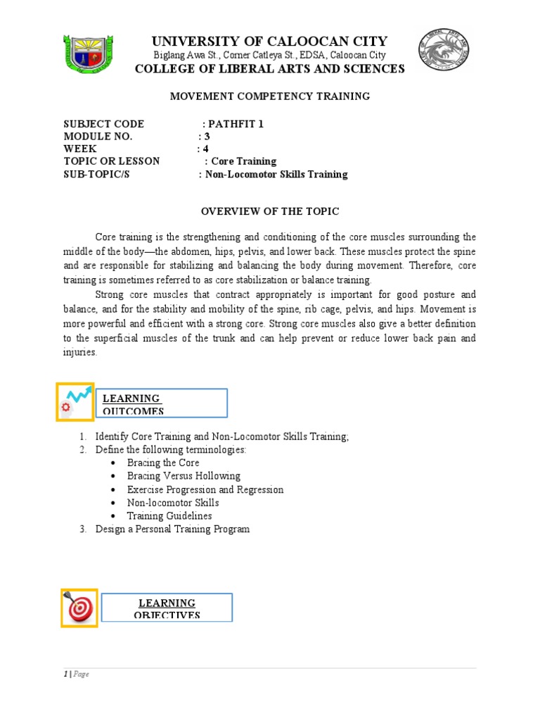 Pathfit 1 Module 3 Week 4 | PDF | Aerobic Exercise