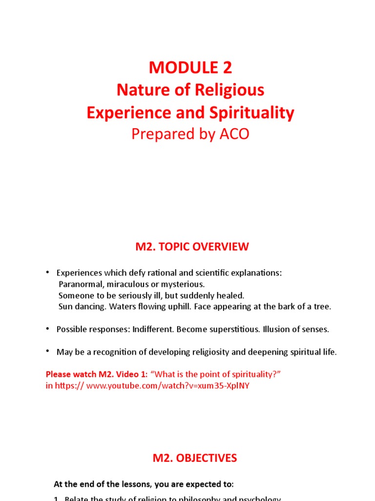 M2. Lecture PPT Presentation in Rel. Ex | PDF