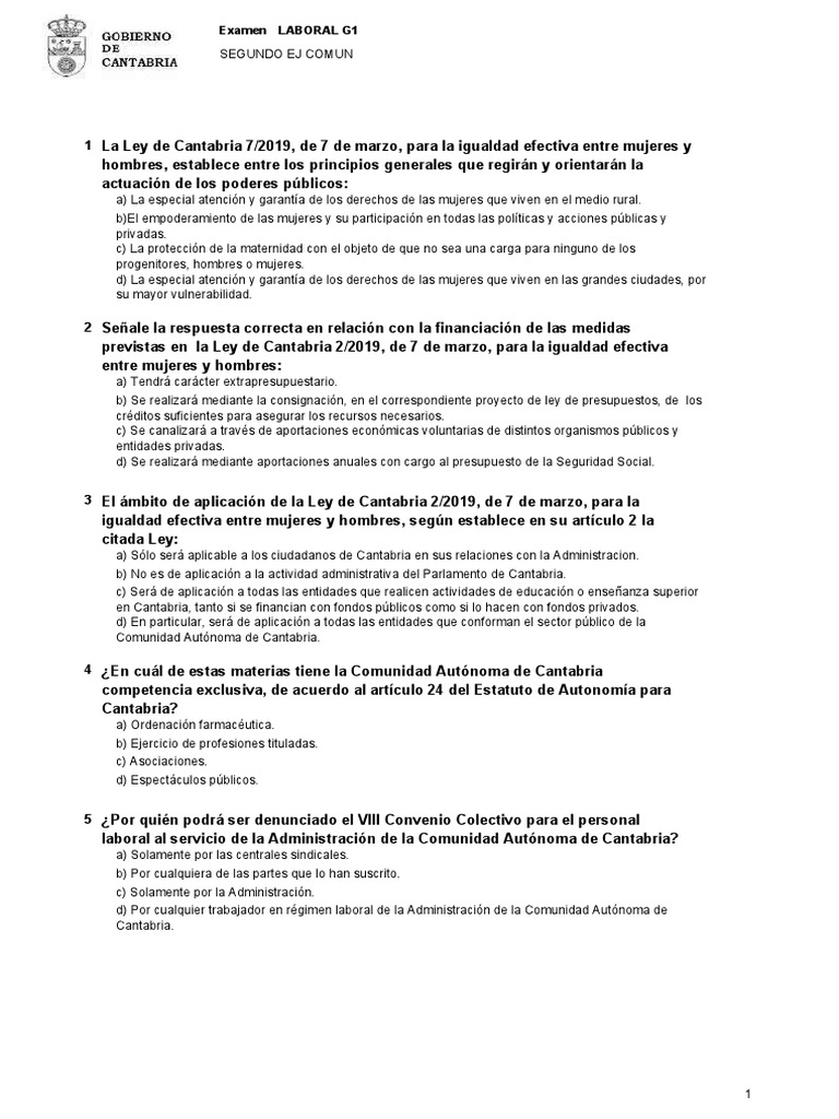 Segundo Ejercicio Grupo 1 | PDF