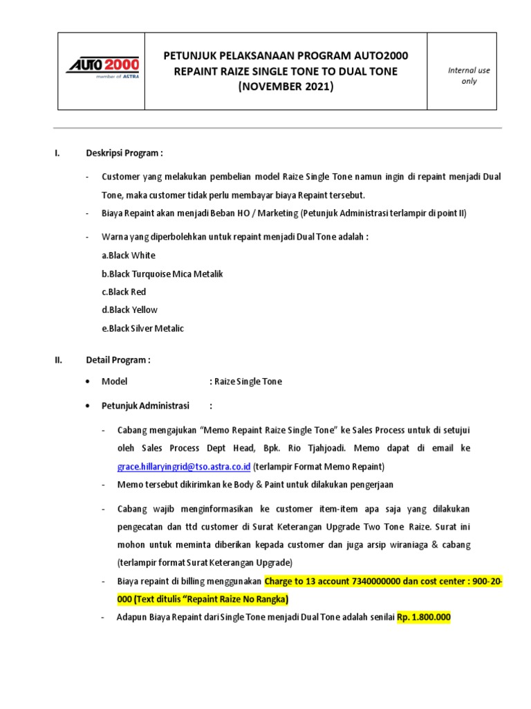 Program Repaint Raize Dual Tone | PDF | Teknologi & Rekayasa
