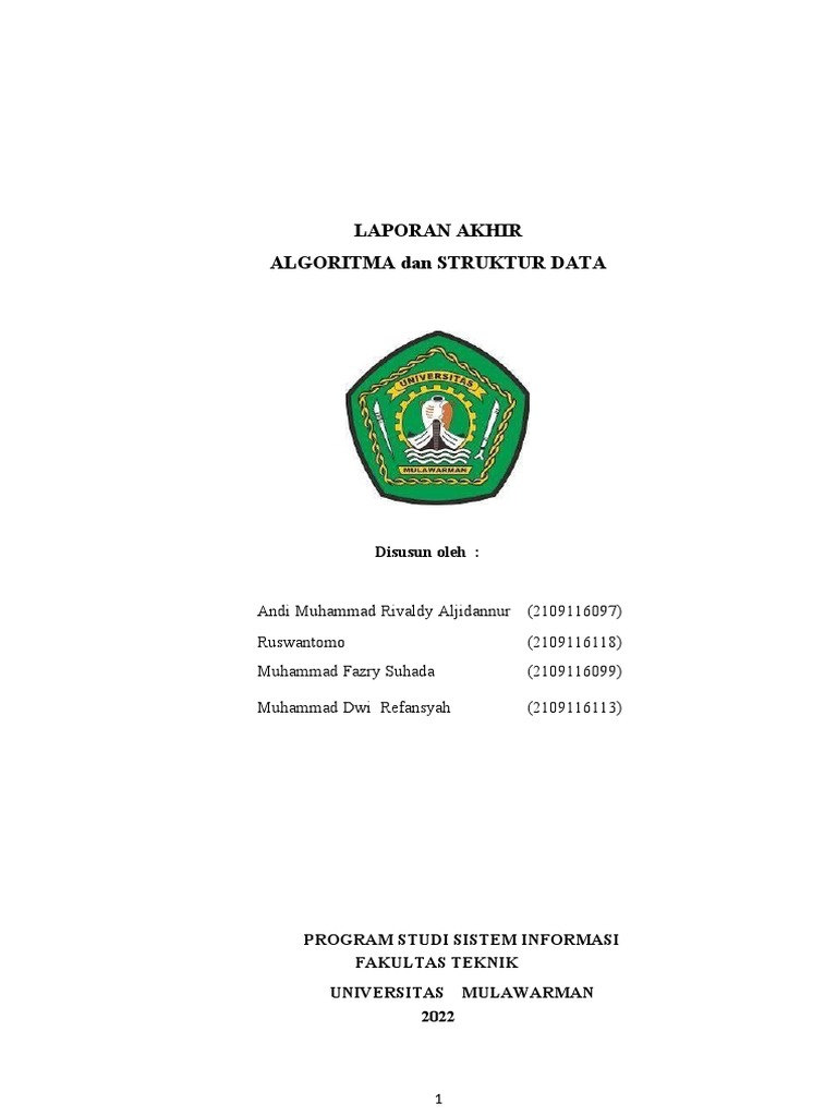 Laporan Akhir ASD - UAS - Kelompok 4 | PDF
